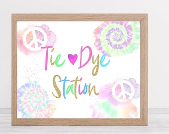 Tie Dye Birthday Sign - Etsy