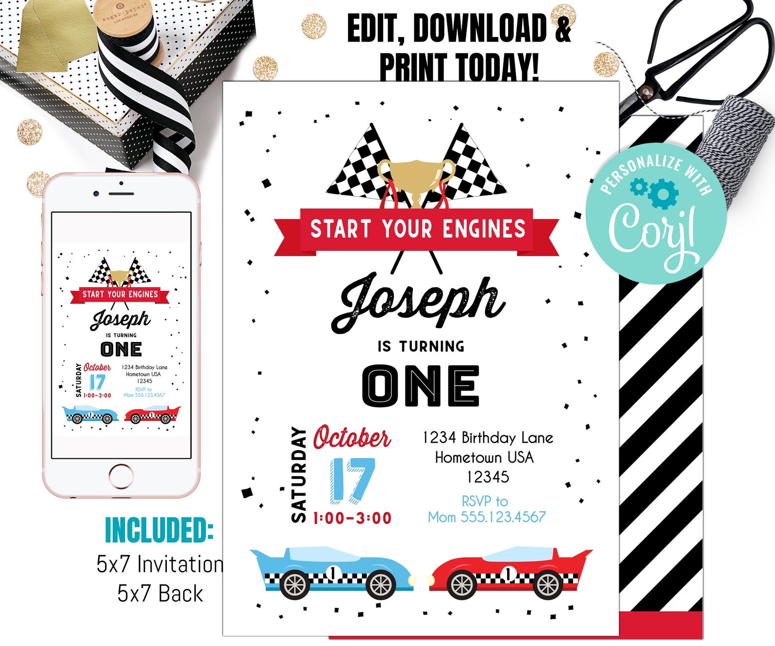 Race Car Birthday Banner Race Car Banner Car Birthday Party - Etsy