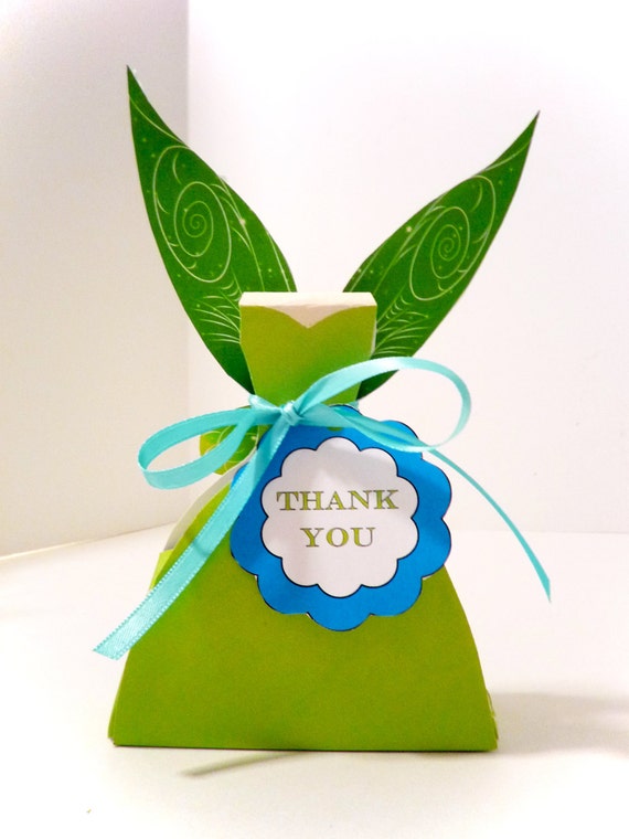 Tinkerbell Pixie Printable Party Treat Box by OpalandMae | Catch My Party
