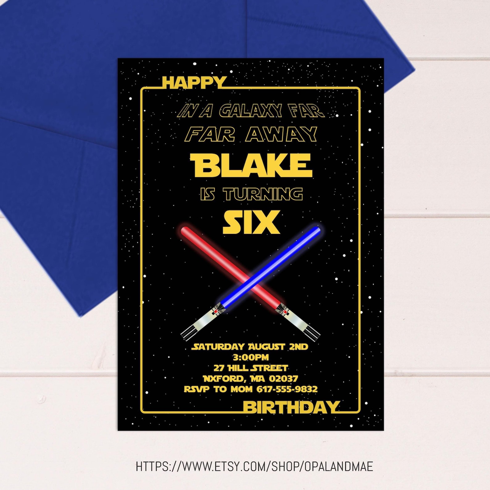 Star Galactic Birthday Invitation, Star Space Invitation, Star Theme ...