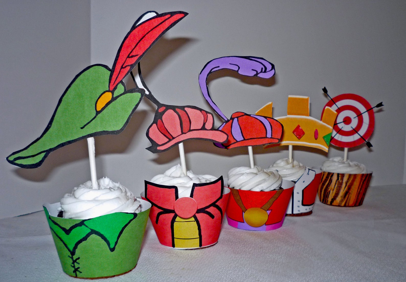 Robin Hood Instant Download Cupcake Wrappers and Toppers - Etsy