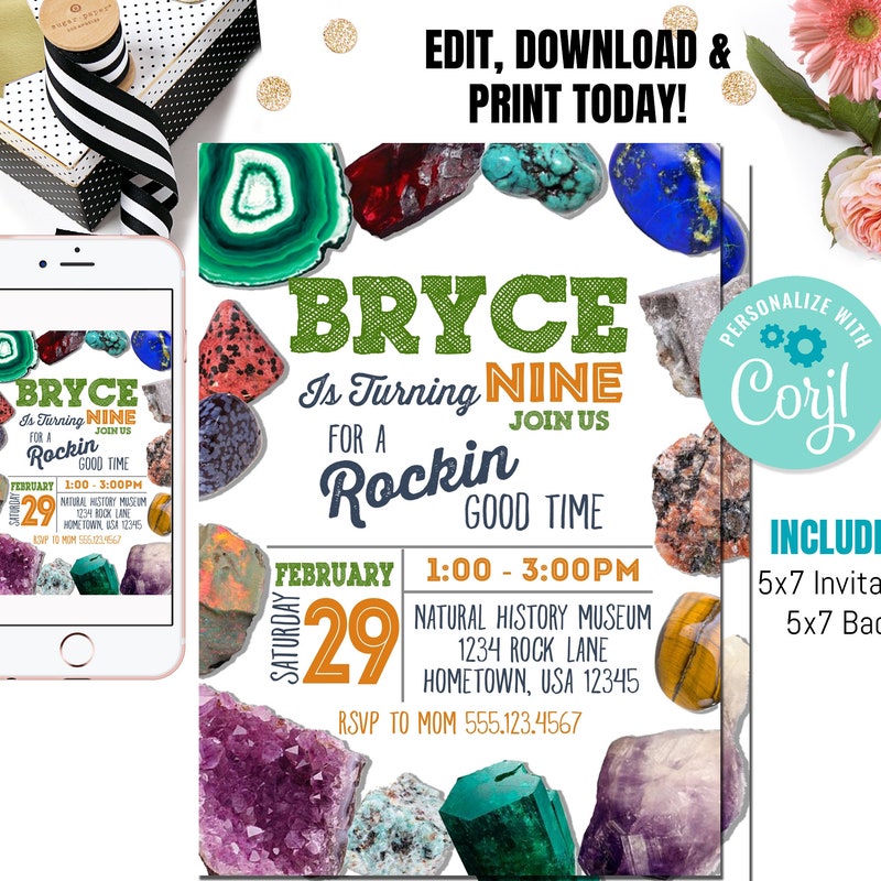 Geology Birthday - Etsy