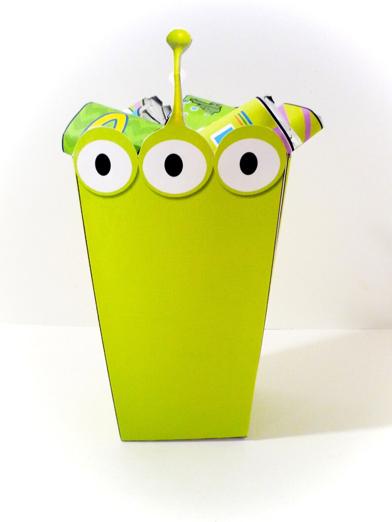 Space Alien PRINTABLE PARTY - Treat Popcorn Box - Etsy
