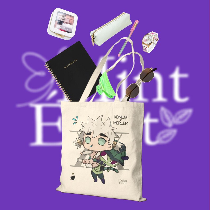 Komugi X Meruem Tote Bag, Hunter X Hunter Anime Chibi Canvas Bag ...