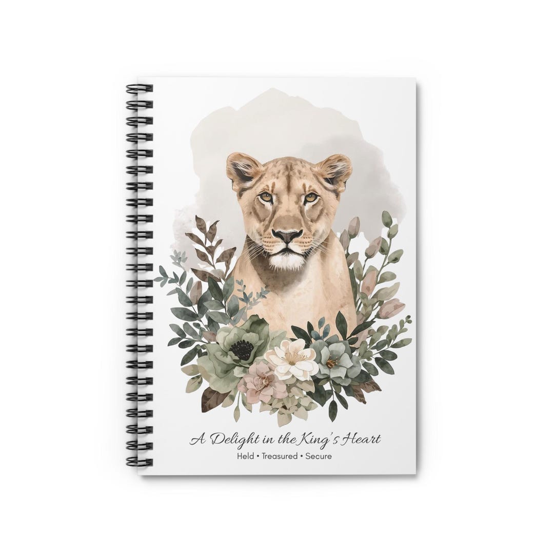 Green Floral Lioness Christian Journal for Women | Inspirational Prayer ...