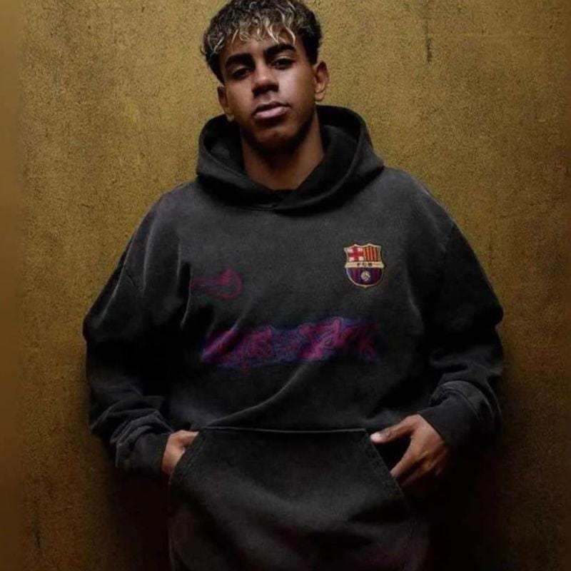 Fc Barcelona Hoodie Men - Etsy