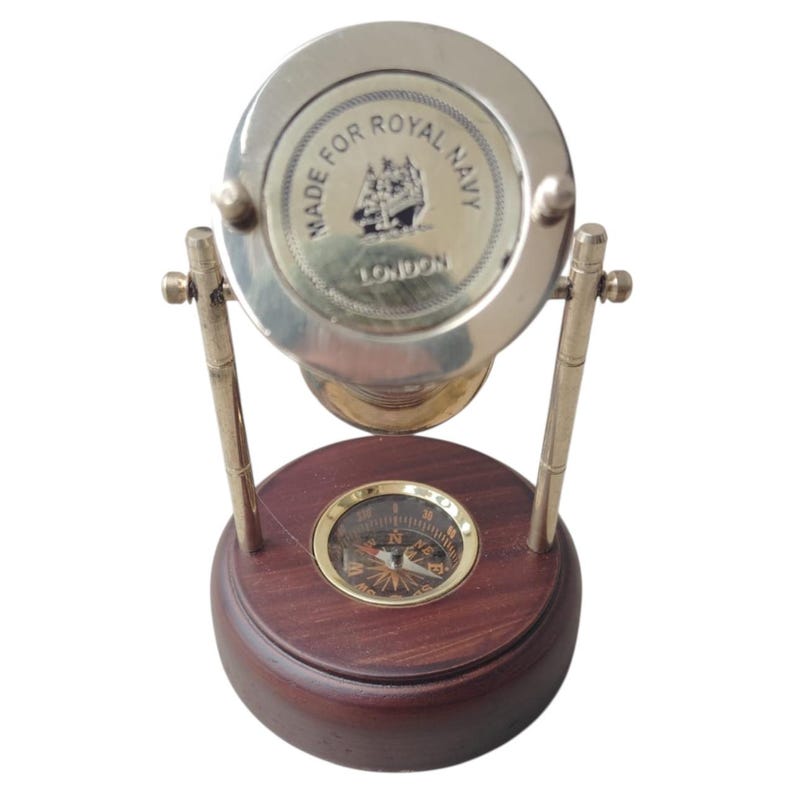 Nautical 1 Minute Sand Timer With Compass Base – Brass Hourglass ...