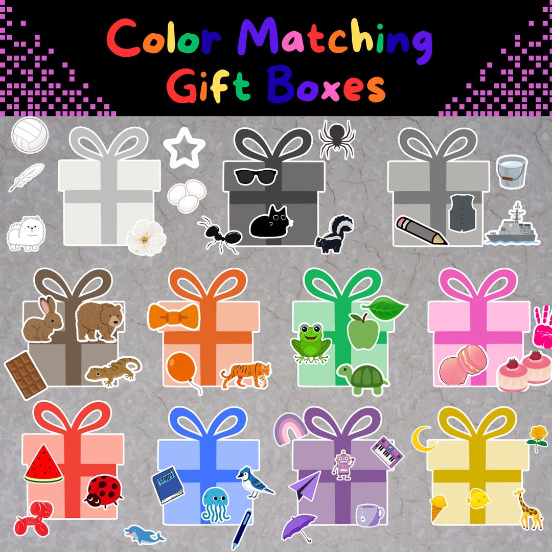 Color Matching Game for Preschoolers Digital Download - Etsy