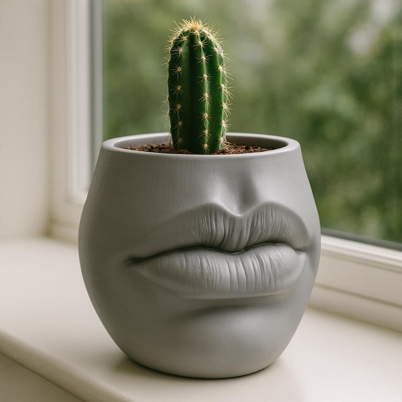 Lips Planter STL File – 3D Printed Succulent Holder (digital Download ...