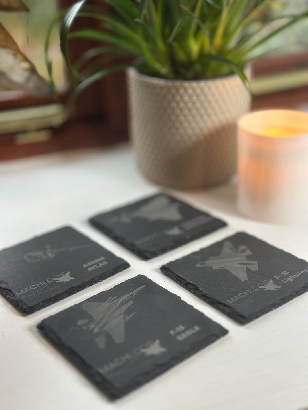 Mach Loop Slate Coaster Set: RAF Aircraft Art, Aviation Gift - Etsy
