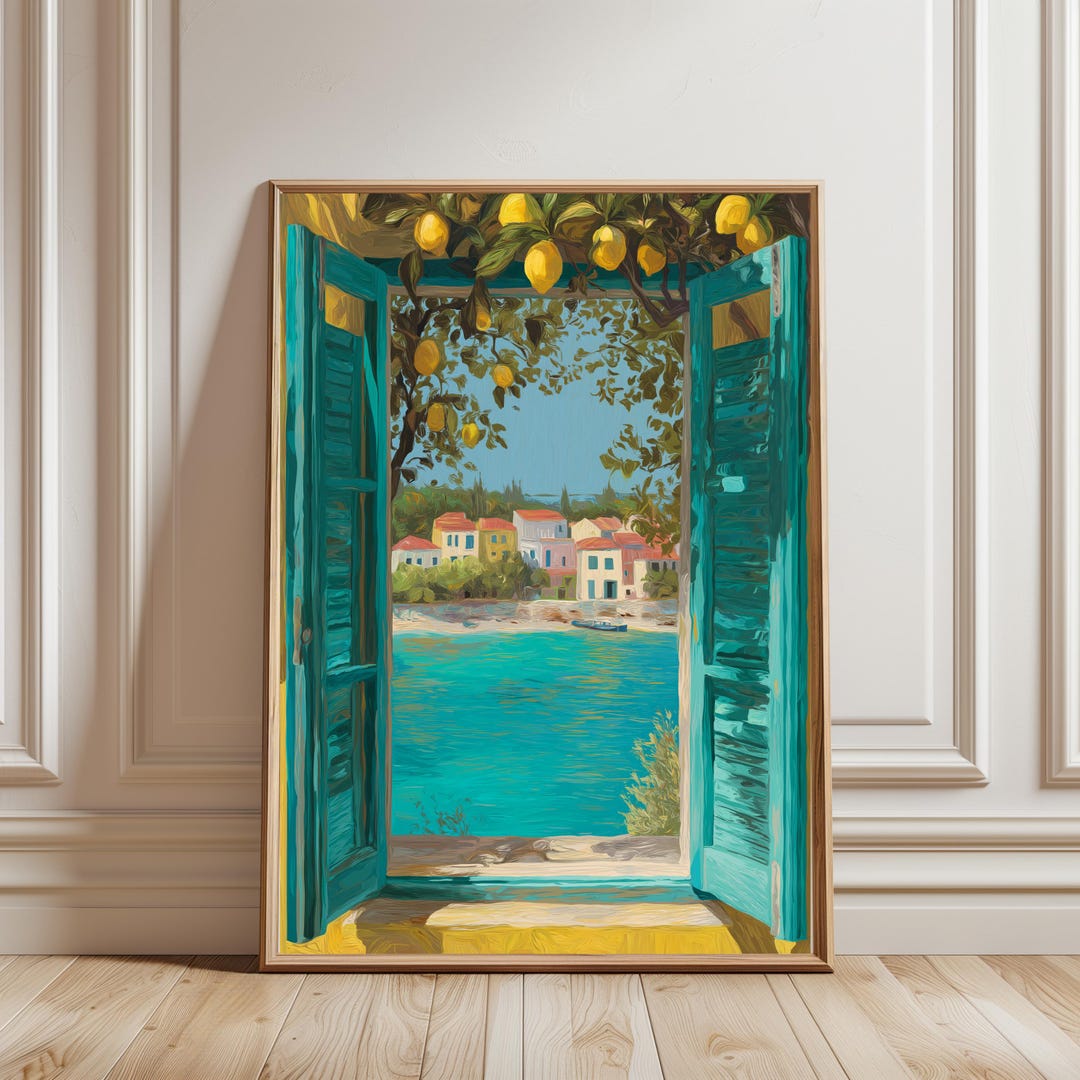 Open Window Print, Henri Matisse Style Fauvism, Mediterranean Lemon ...