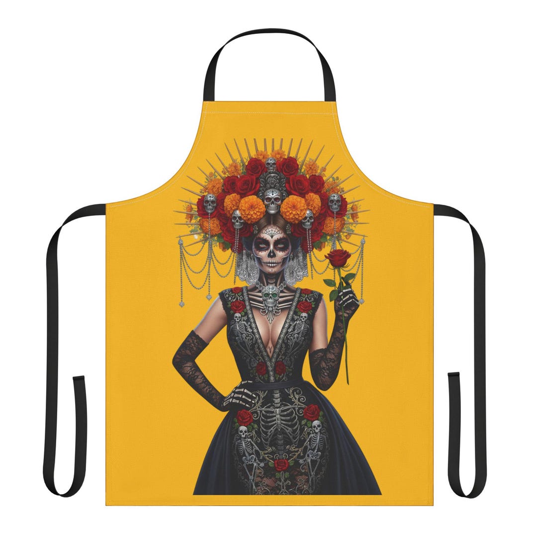La Catrina Apron - Perfect for Cooking, Baking, Halloween, Dia De Los ...