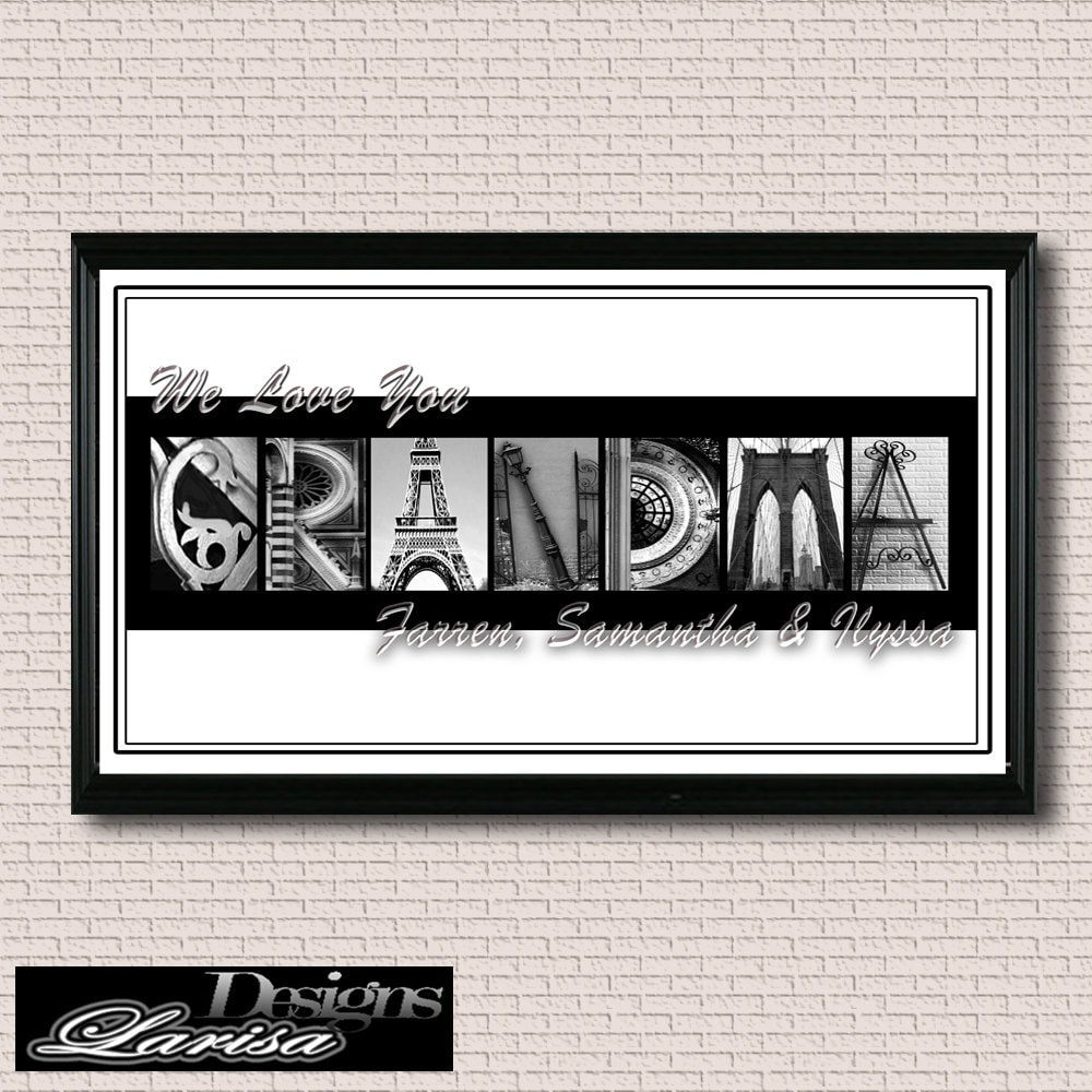 Grandma - Mother, FRAMED, Photo Letters, Architectural Photography ...