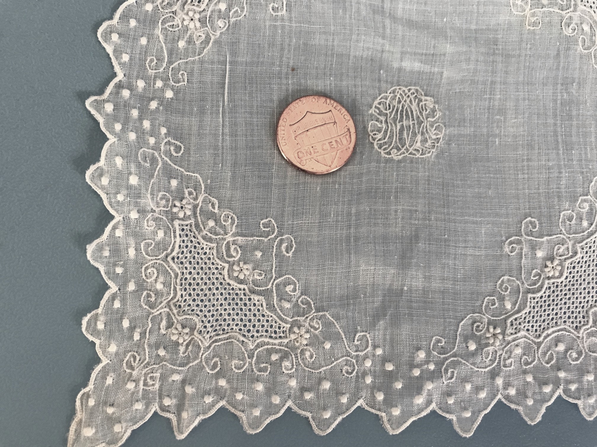 3 French Whitework Embroidery Cocktail Coasters Doilies Appenzell Grid ...