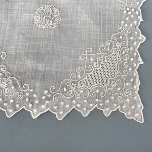 3 French Whitework Embroidery Cocktail Coasters Doilies Appenzell Grid ...