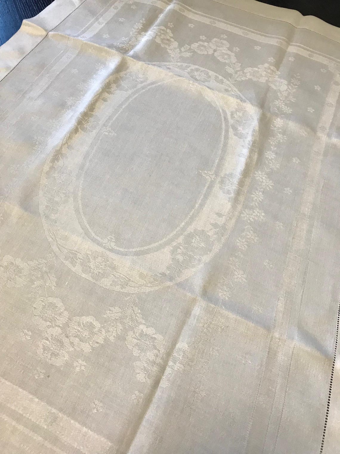 3 Vintage Irish Linen Table Toppers Pansy Matching - Etsy