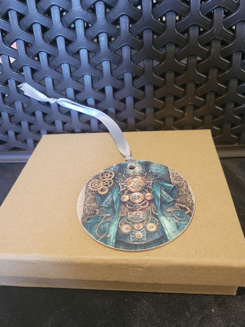 Steampunk Inspired Wooden Disc - Clockwork Dress - Etsy UK