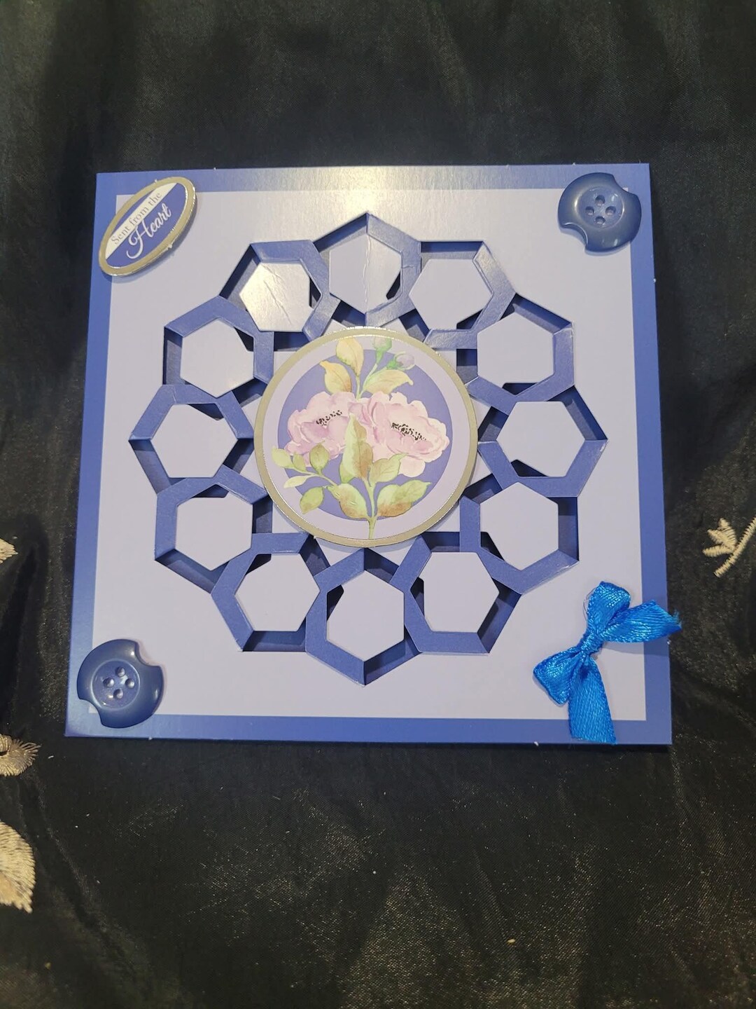 Origami Fold Greeting Card - Pretty Peonies - Etsy