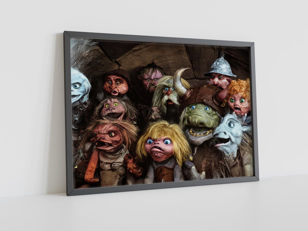 Fantasy Goblin Poster: Dark Puppet Creature Wall Art, Labyrinth Movie ...