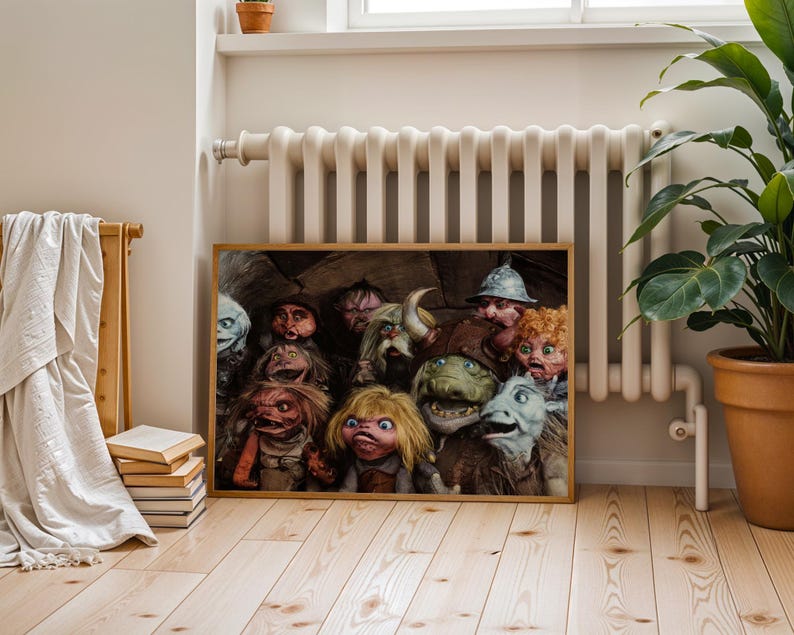 Fantasy Goblin Poster: Dark Puppet Creature Wall Art, Labyrinth Movie ...