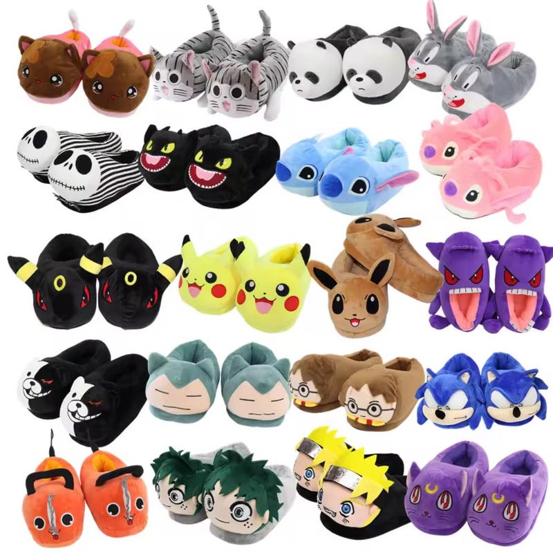 Character Slippers - Etsy