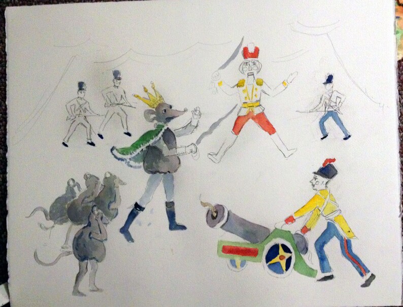 Nutcracker Mouse King in Battle Scene | Etsy