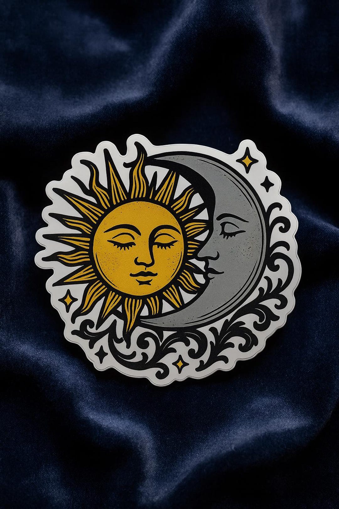 Whimsigoth Celestial Kiss-cut Sticker | Sun and Moon Design for Water ...