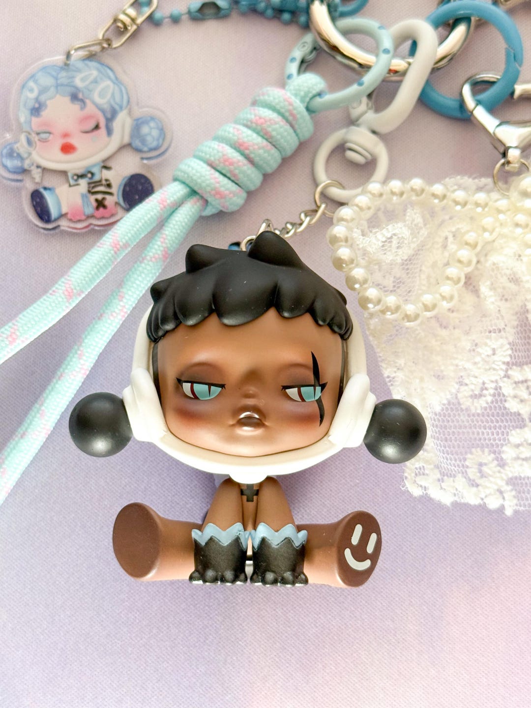 Pastel Goth Devil Figurine/ Maximalist Bag Charm/ Spooky Cute Gift for ...