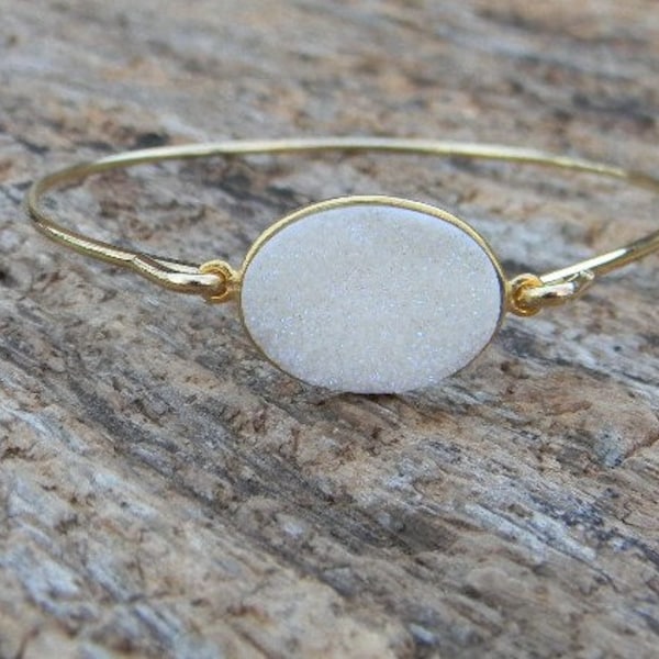 Druzy Bangle - Etsy