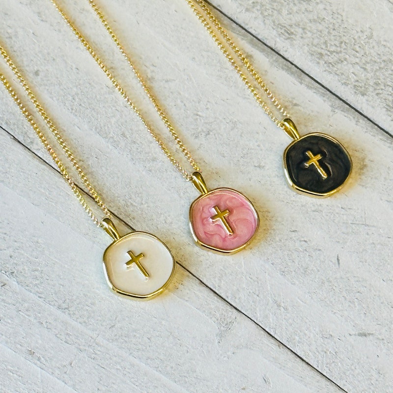 Girls Cross Necklace - Etsy