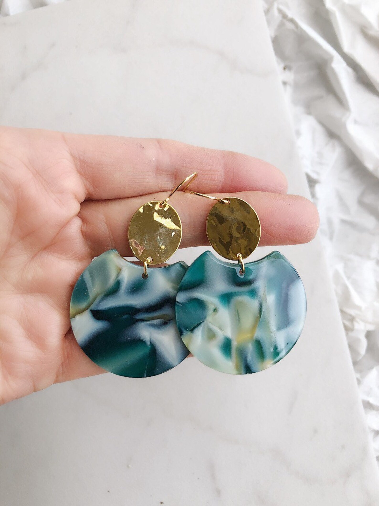 Acrylic Earrings Resin Earrings Acetate Earrings Statement - Etsy