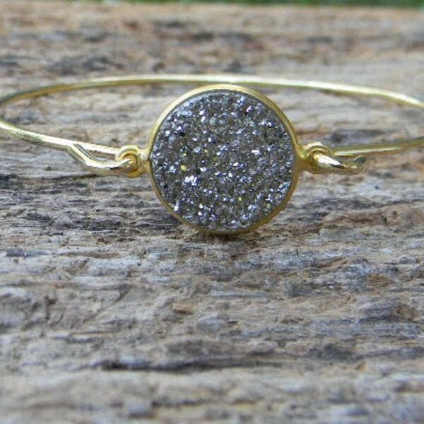 Druzy Bangle - Etsy