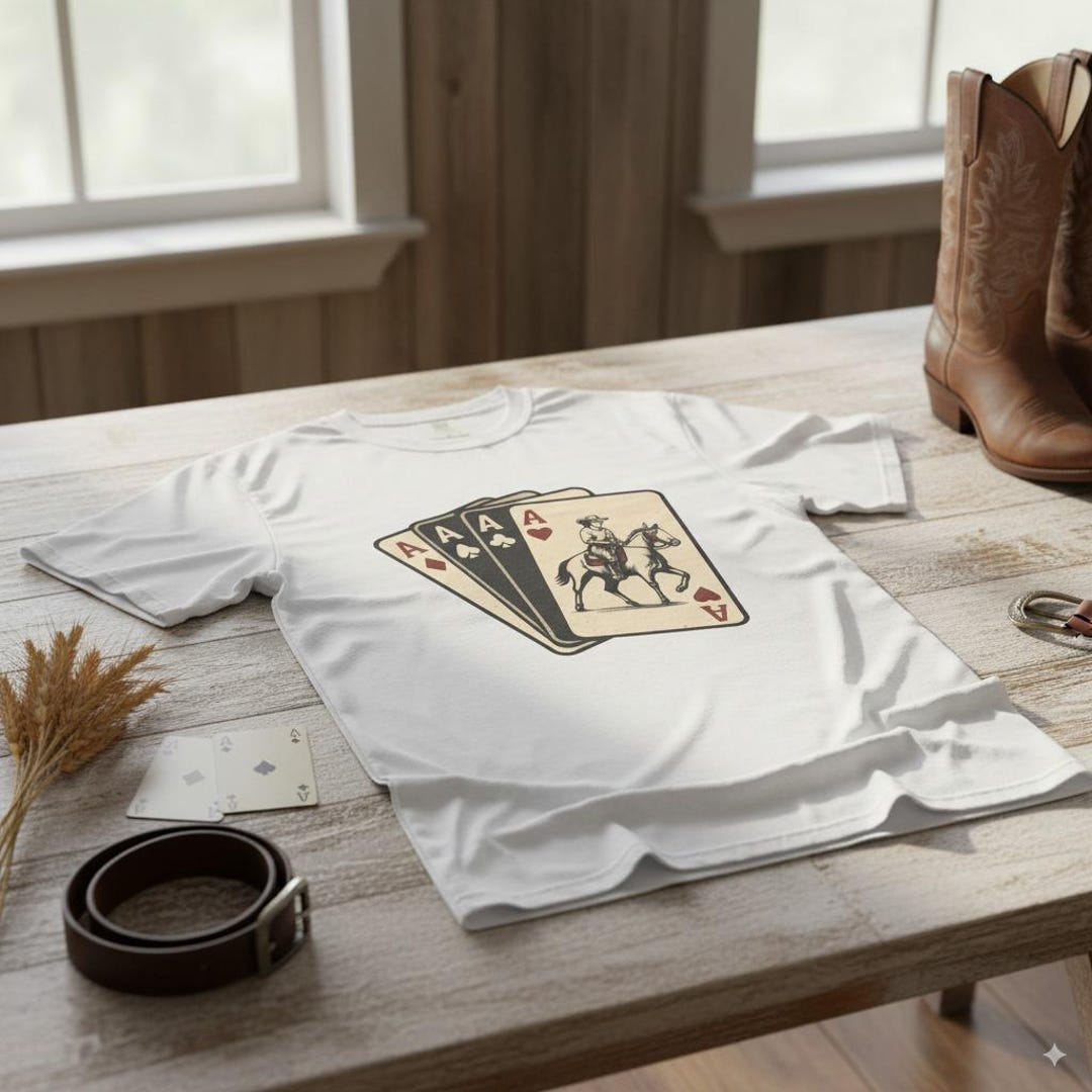 Comfort Colors Ace Card Cowboy Shirt,playing Card Shirt,poker Card ...