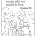 Ephesians 4:2 Coloring Page - Etsy