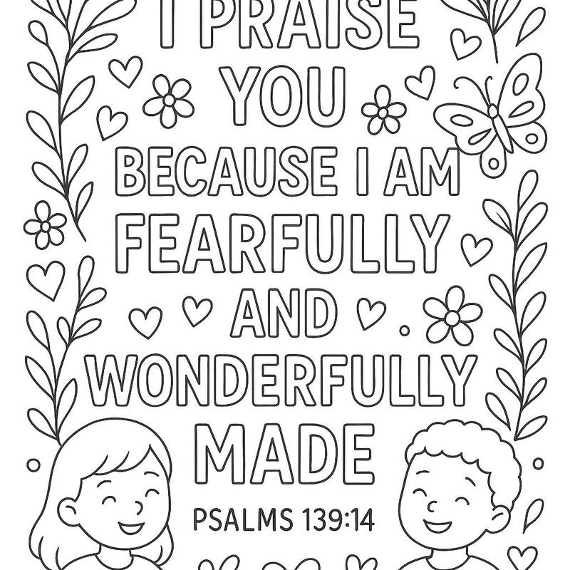 Craft for Psalm 139 - Etsy