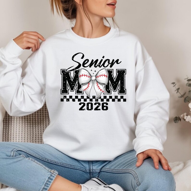 Senior Baseball Mom 2026 Ready to Press: Retro Baseball Design DTF ...