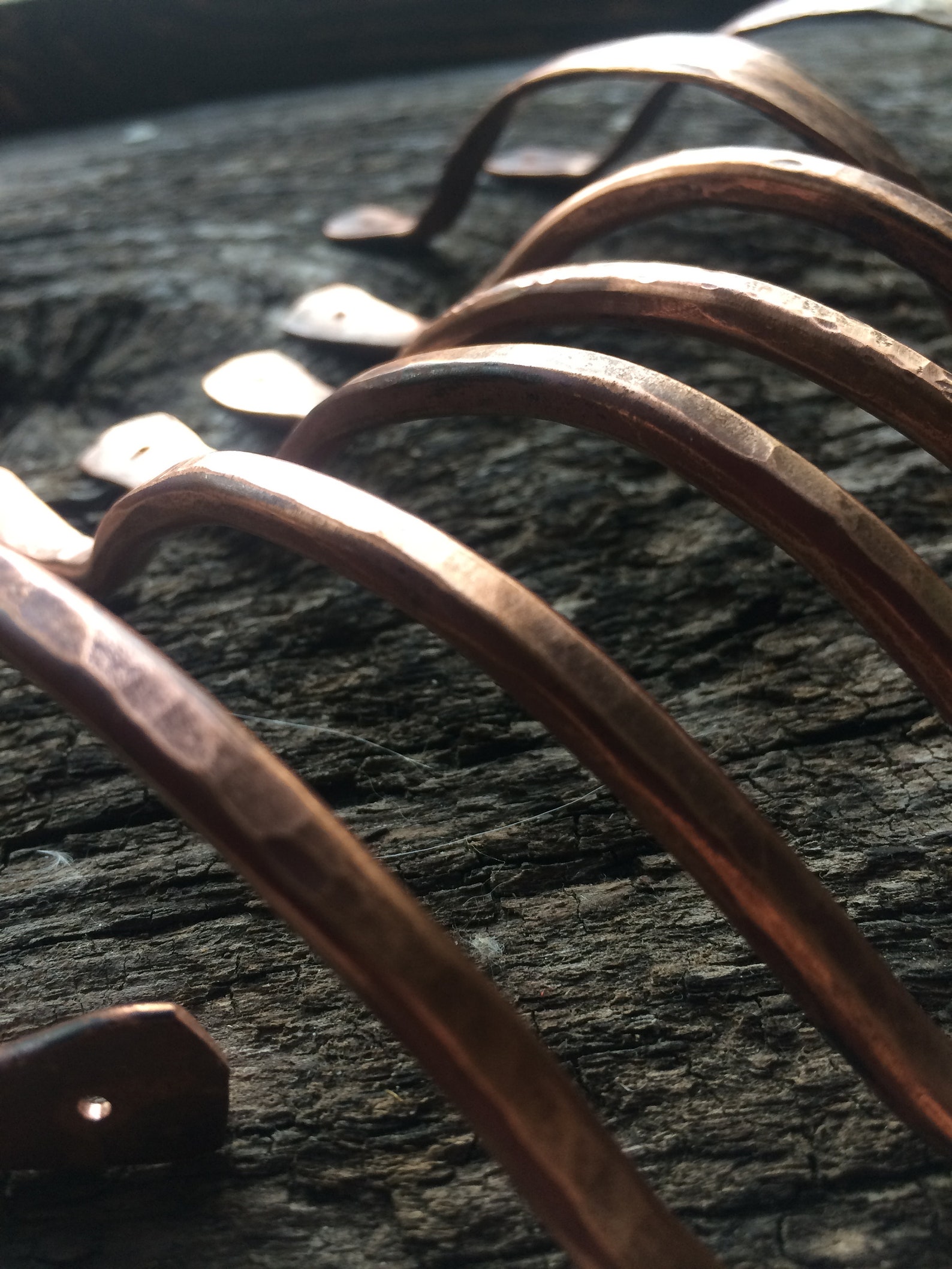 Hand Forged Solid Copper Drawer Pulls | Etsy