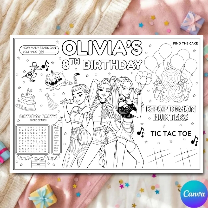 K Pop Worksheet - Etsy