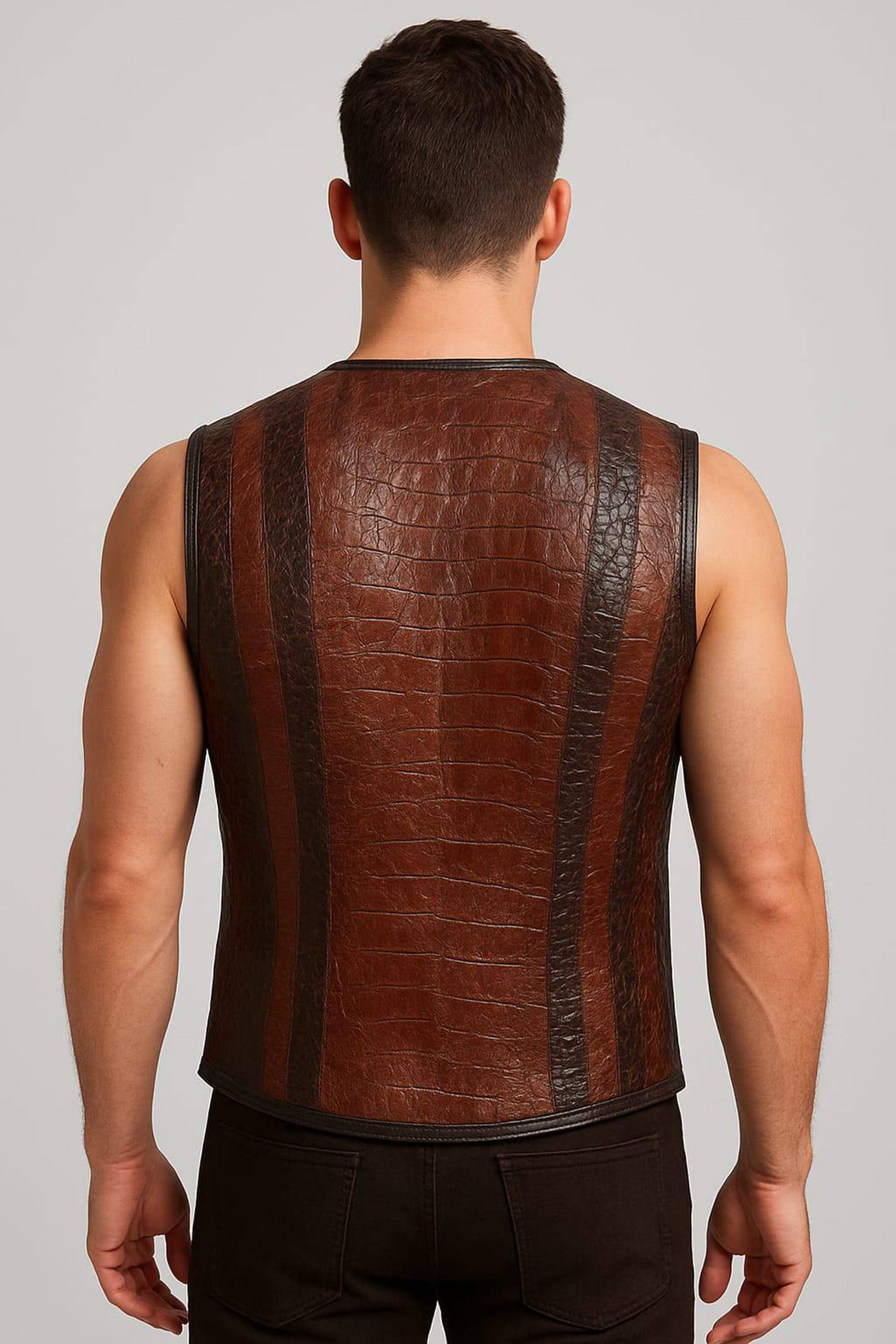 Handmade Crocodile Dundee Vest: Leather Cosplay Costume - Etsy