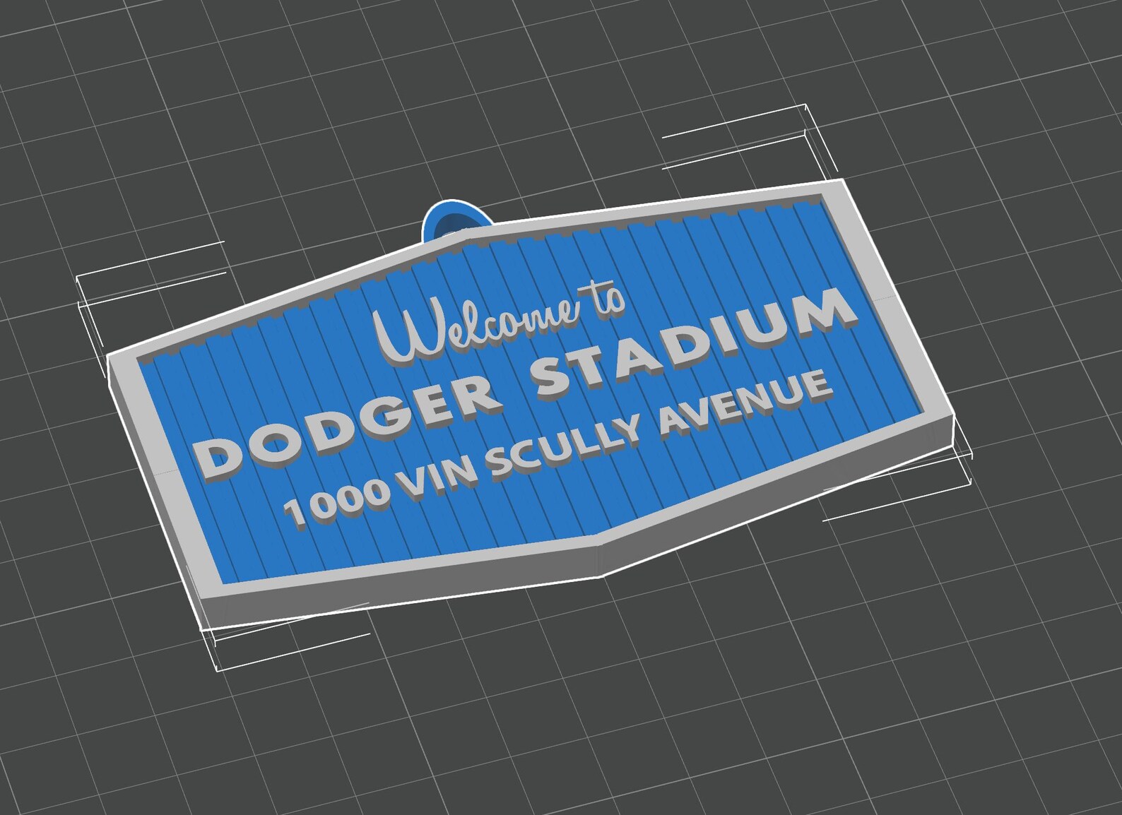 Welcome to Dodger Stadium Ornament Digital STL File Only - Etsy