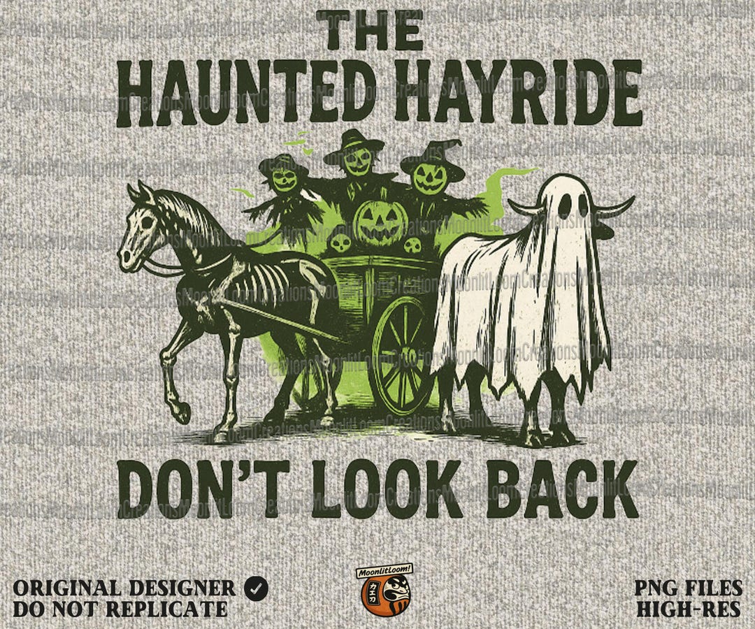 Haunted Hayride PNG, Halloween Country Sublimation Design, Pumpkin Head ...
