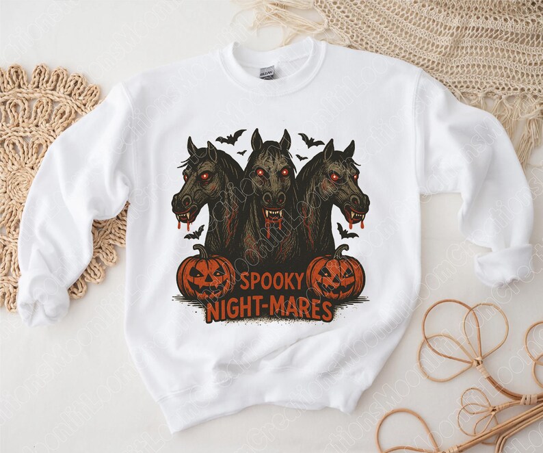 Vampire Horses PNG, Spooky Night-mares Sublimation Design, Halloween ...