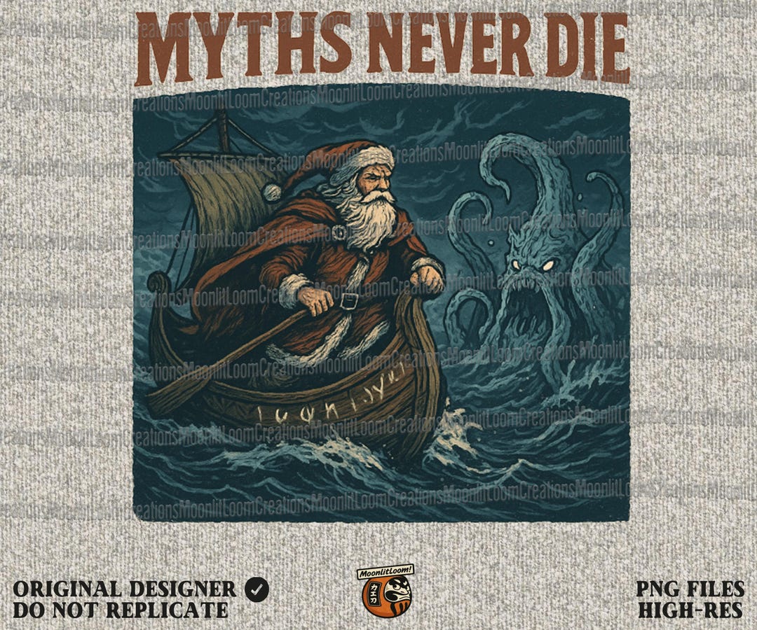 Santa Viking PNG, Mythic Christmas PNG, Norse Santa, Fantasy Santa ...