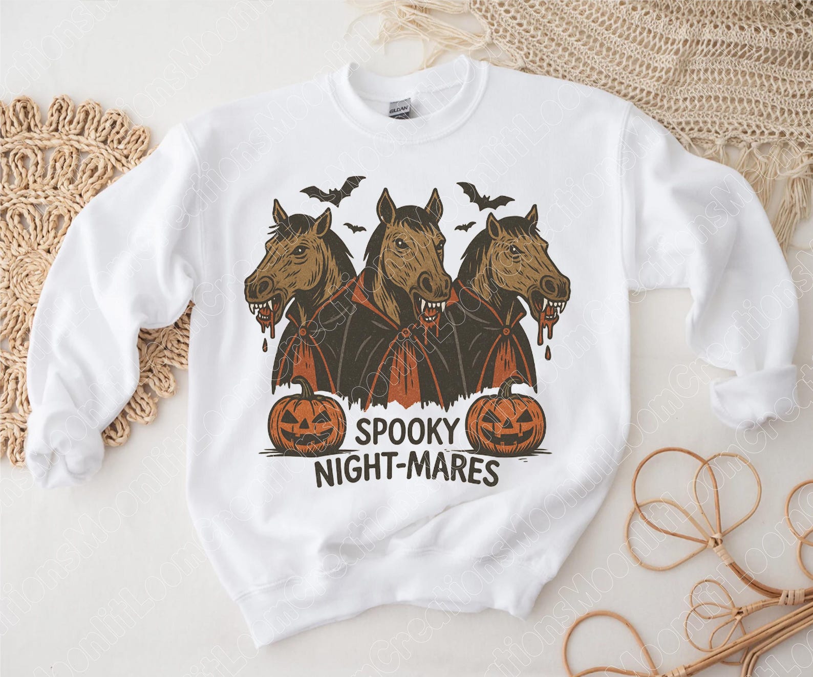 Vampire Horses PNG, Spooky Night-mares Sublimation Design, Halloween ...
