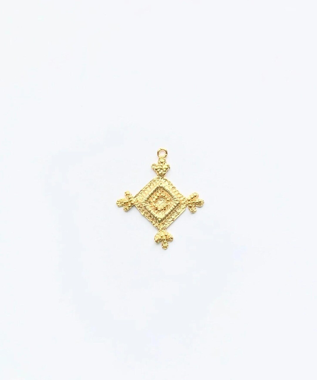 Ornate Pendant, Moroccan Charm, Gold Pendant, Silver Pendant, Gold ...