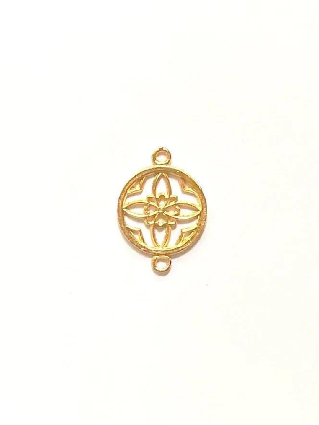 Gold Connector, Circle Connector, Round Connector, Earring Component ...