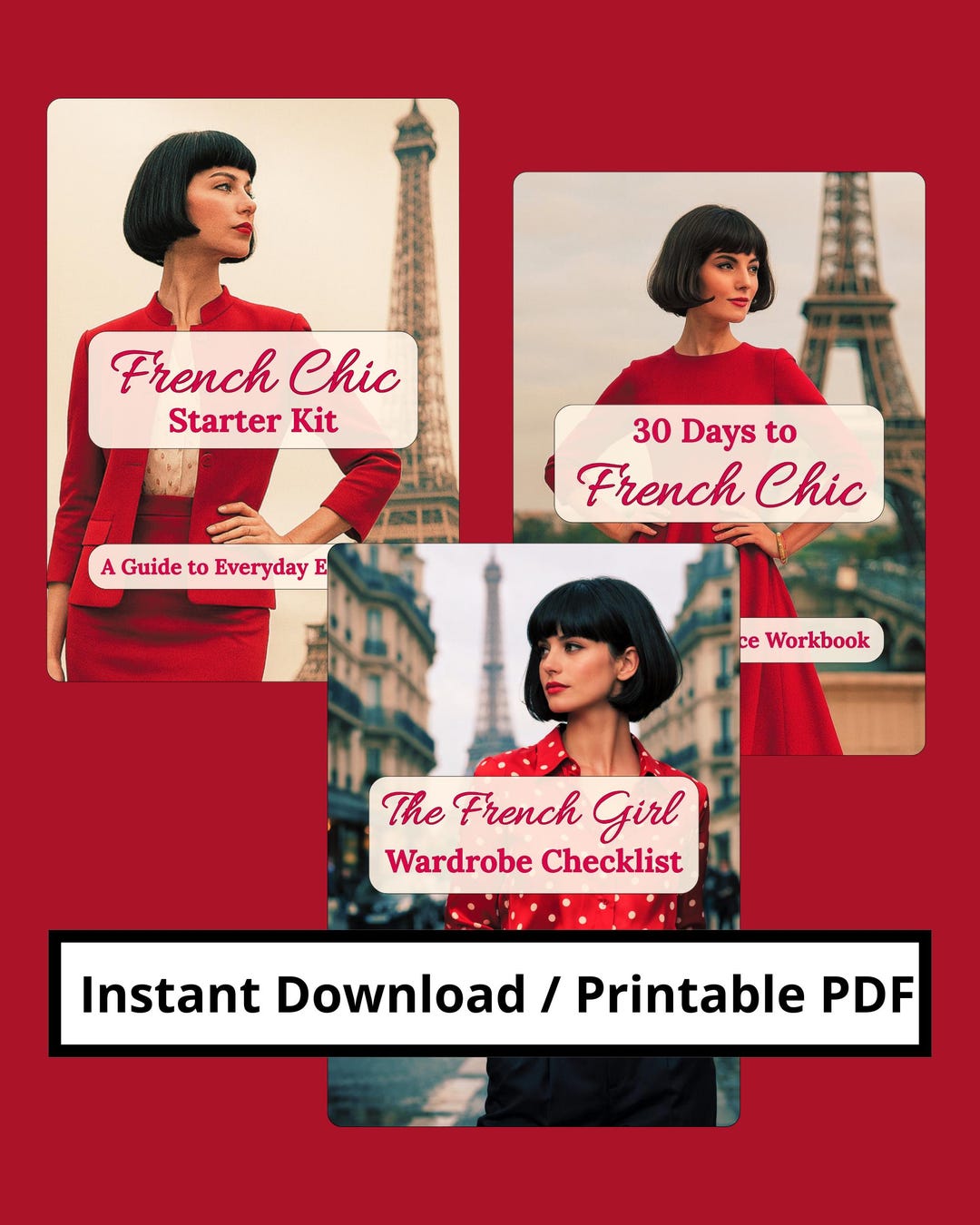 French Chic Bundle | 3 Digital Guides PDF | Starter, Checklist & 30 ...