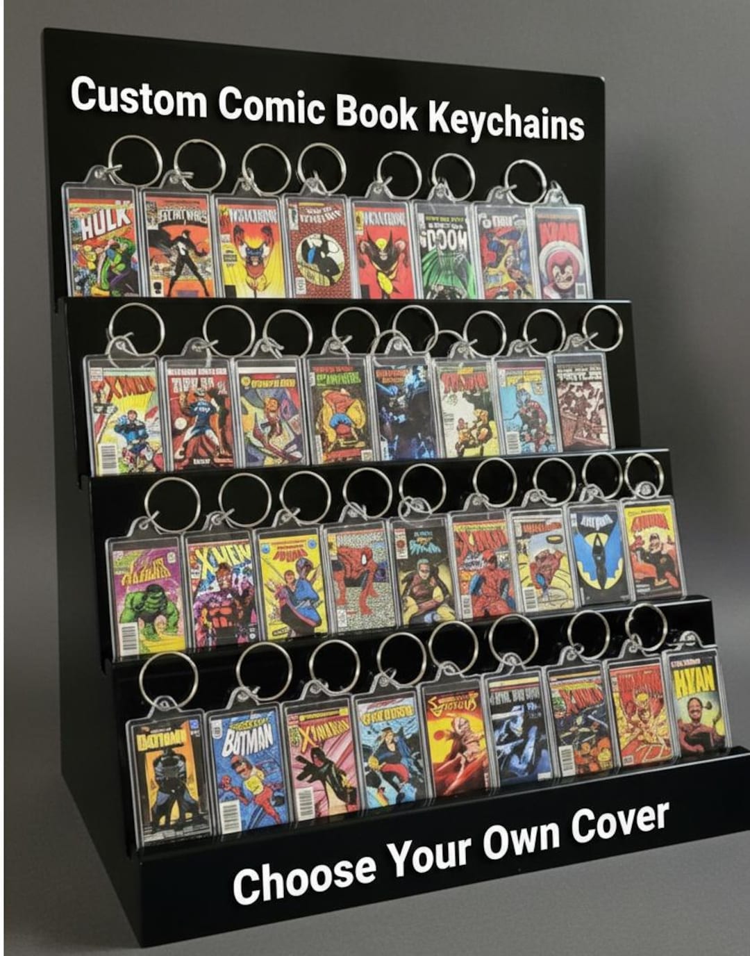 Custom Comic Book Cover Keychain: Handmade Comic/movie Gift - Etsy