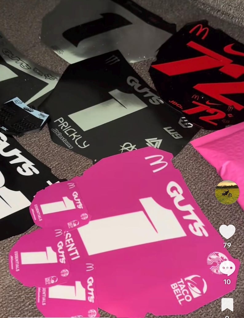 Custom Motocutz Number Plate Decals - Etsy New Zealand