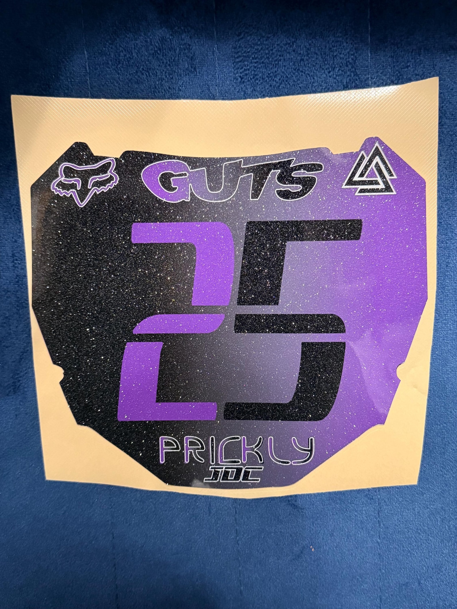 Limited Edition Custom ODI Plate DECAL With Substance Vinyl and ...
